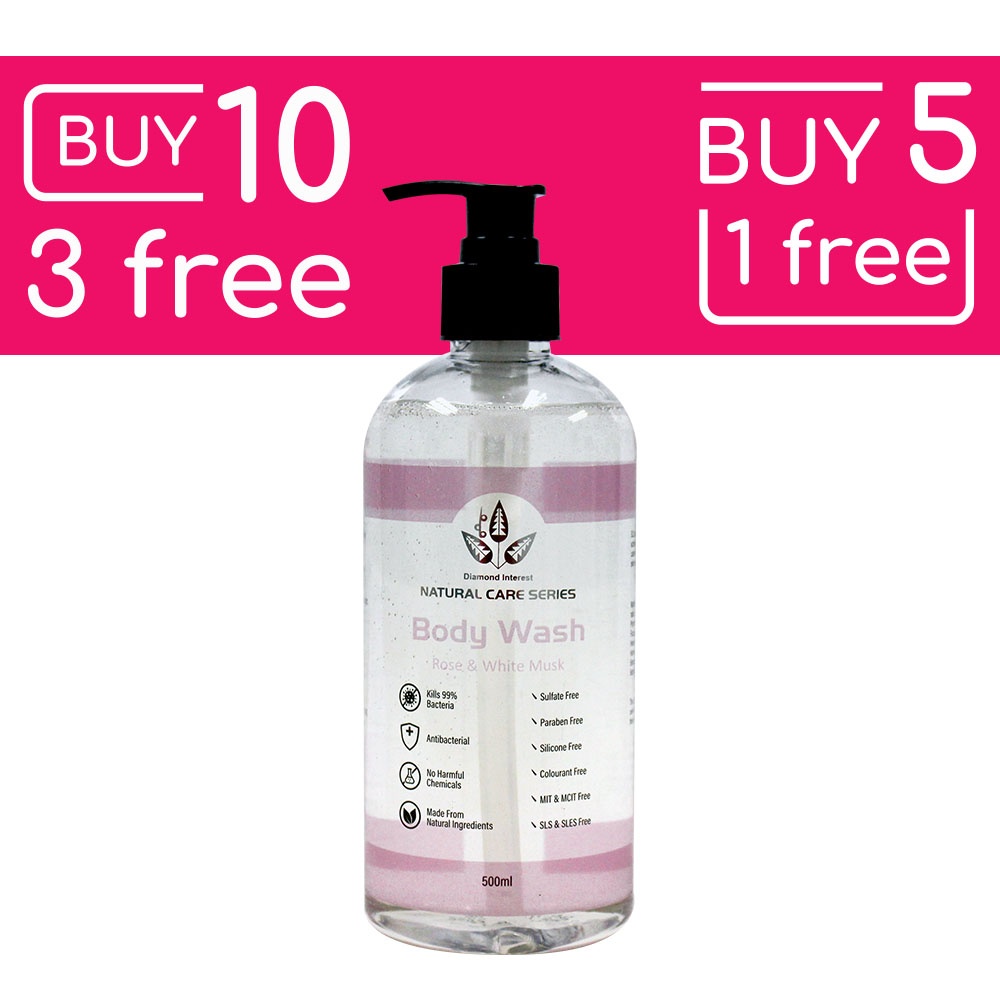 Promo Natural Care Body Wash Rose And White Musk Diamond Interest